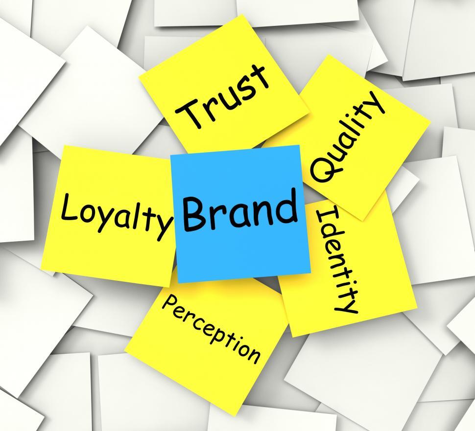 Free Stock Photo of Brand Post-It Note Shows Trademark Logo And ...