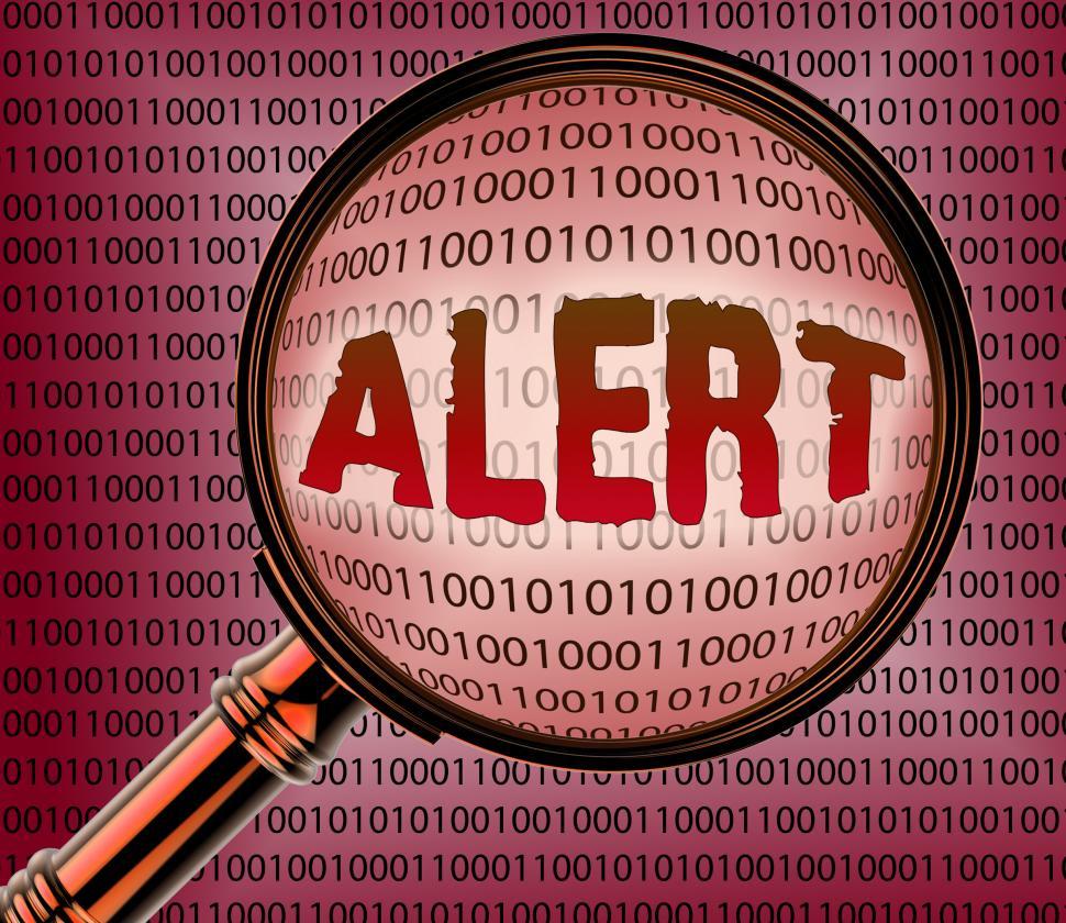 Free Stock Photo of Computer Alert Shows Data Warning 3d Rendering ...