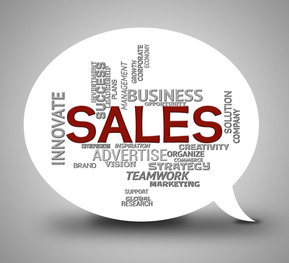 Free Stock Photo of Sales Bubble Shows Retail Commerce 3d Illustration ...
