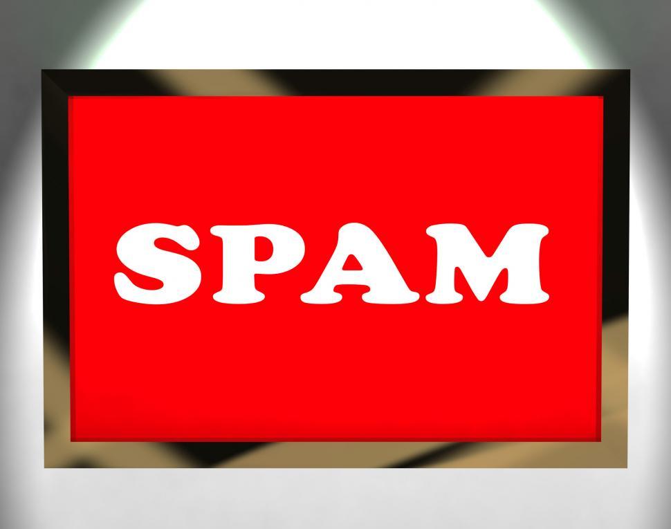 Free Stock Photo of Spam Screen Showing Spamming Unwanted And Malicious ...