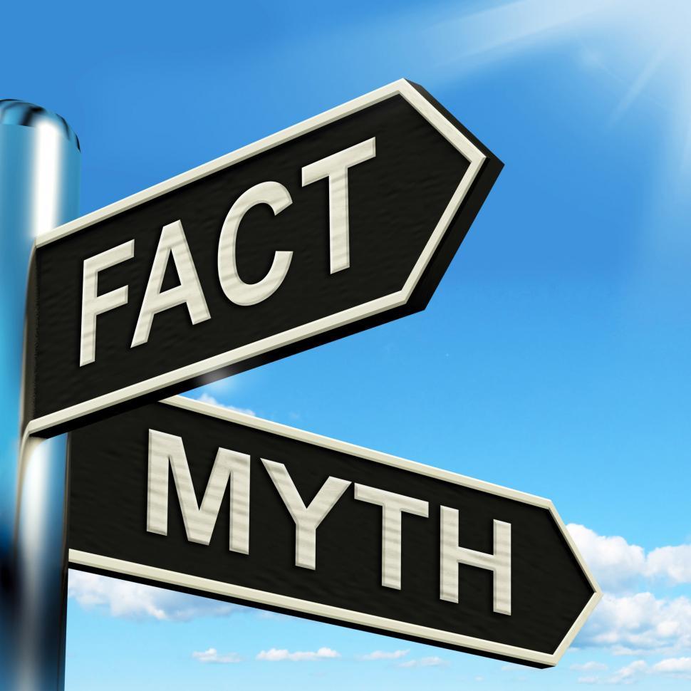 Free Stock Photo Of Fact Myth Signpost Means Correct Or Incorrect