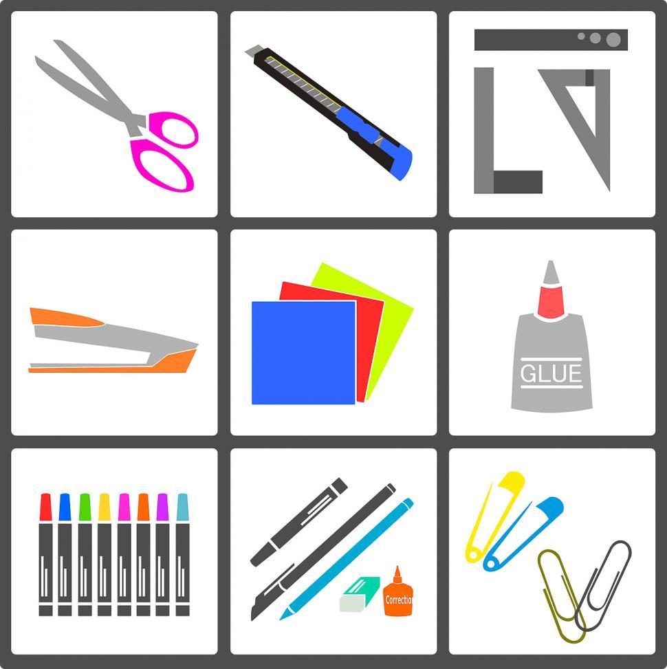 Free Stock Photo of Office supply illustrations | Download Free Images ...