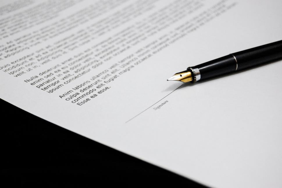 Free Stock Photo of Pen on Top of Piece of Paper | Download Free Images ...