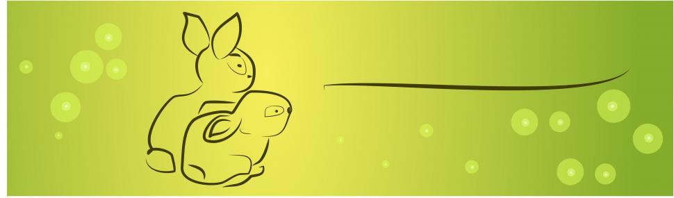 Free Stock Photo of Cartoon Rabbit Drawing on Green Background ...