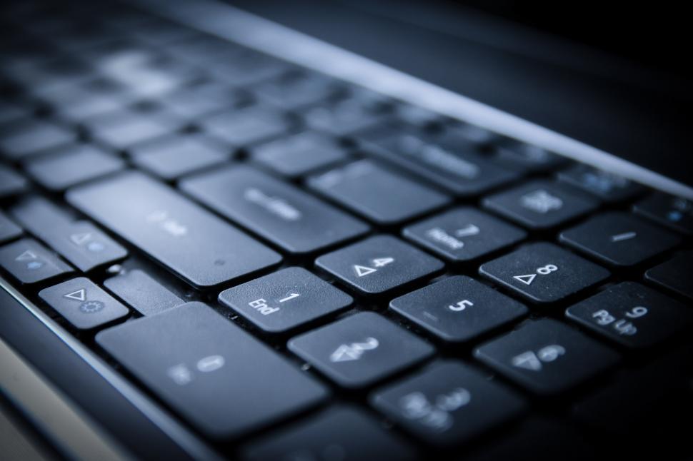 Free Stock Photo of Monochrome Keyboard in Black and White | Download ...