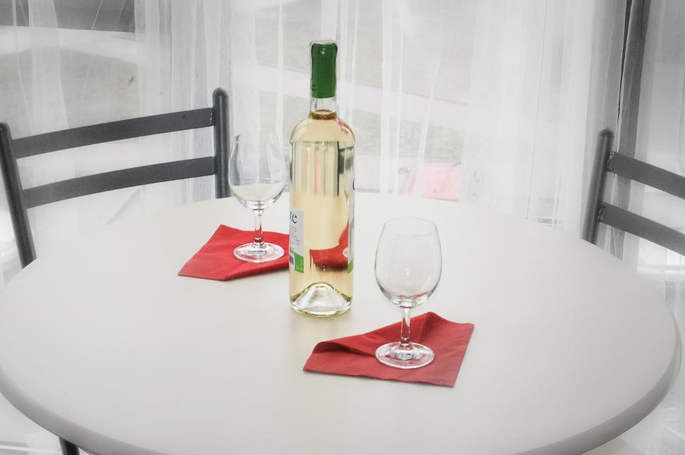 Free Stock Photo of Bottle of Wine on White Table | Download Free ...