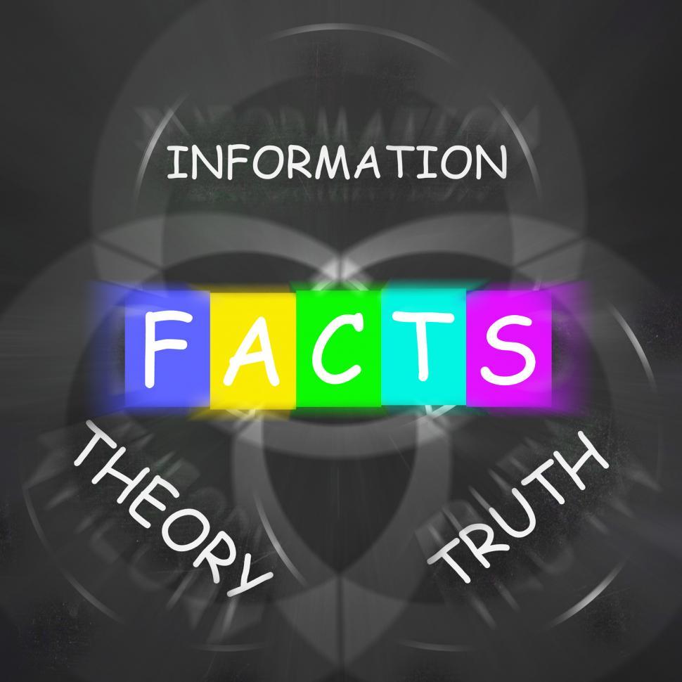 Free Stock Photo of Words Displays to Information Truth Theory and Fact ...