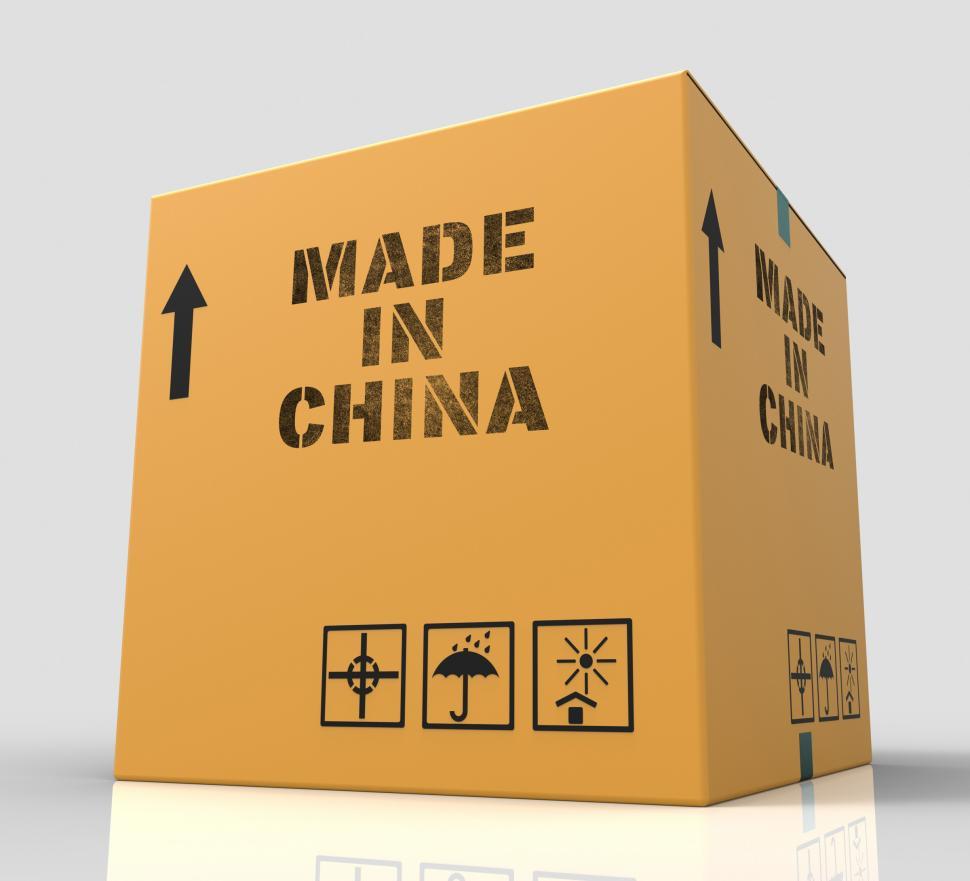 Free Stock Photo of Made In China Indicates Goods And 3d Rendering ...