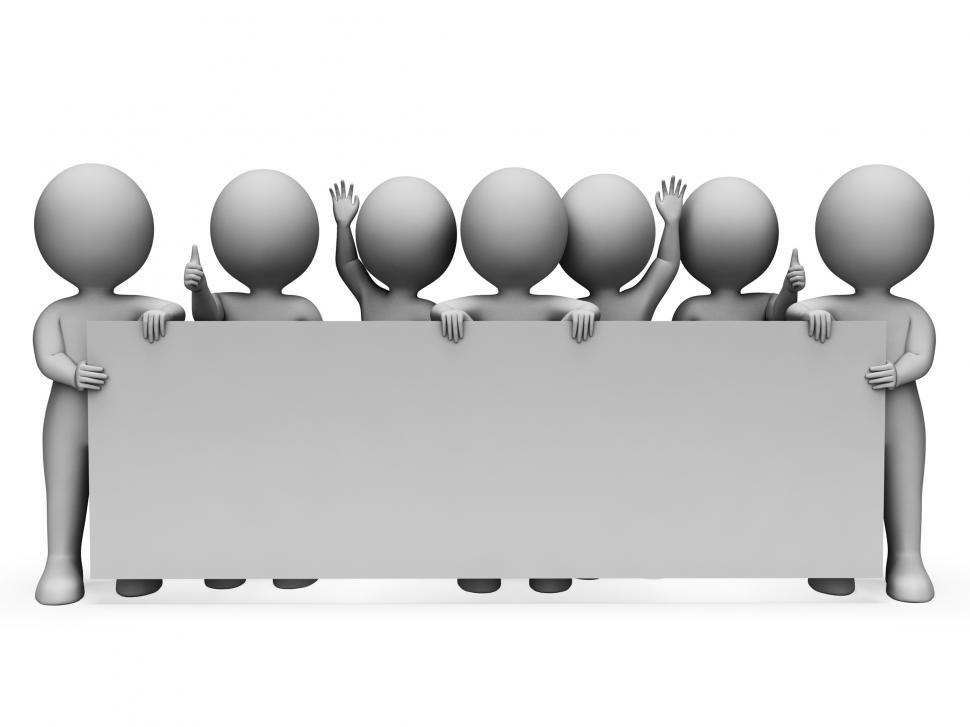 Free Stock Photo of Blank Sign Shows Text Space And Illustration 3d ...