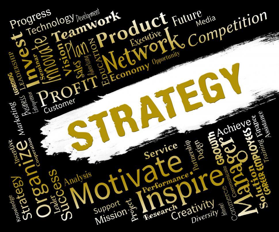 Free Stock Photo of Strategy Words Means Plan Solutions And Tactic ...