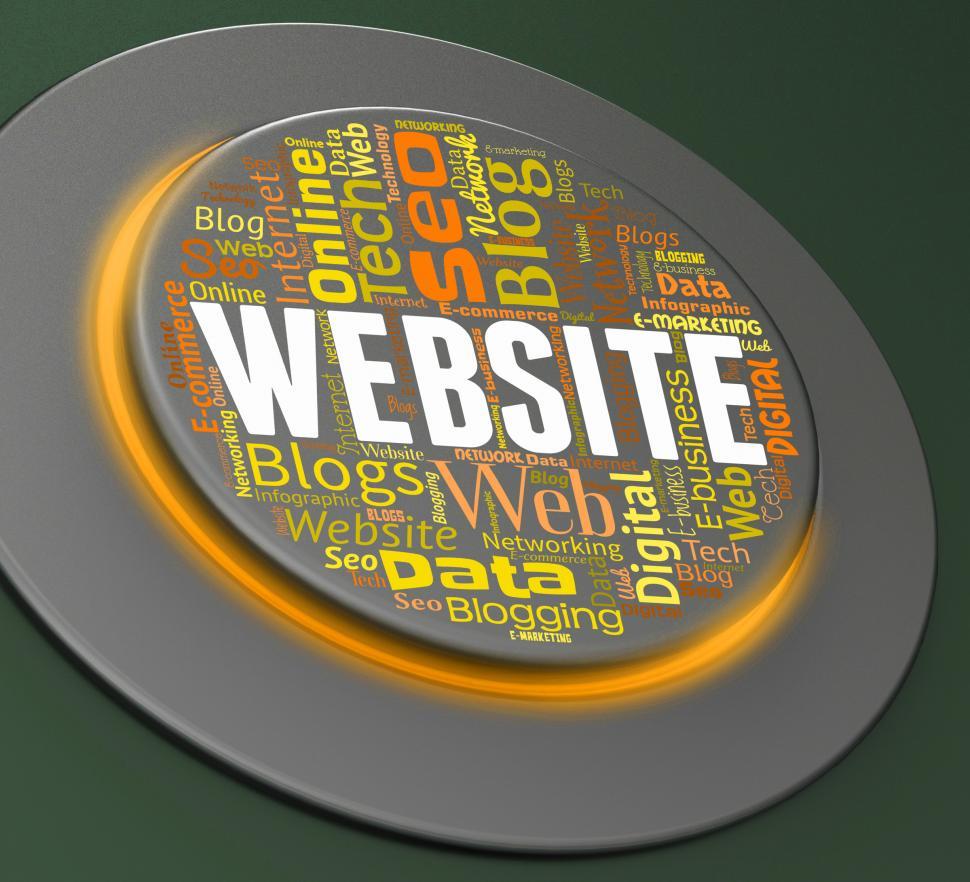 Free Stock Photo of Website Button Represents Sites Www And Websites ...