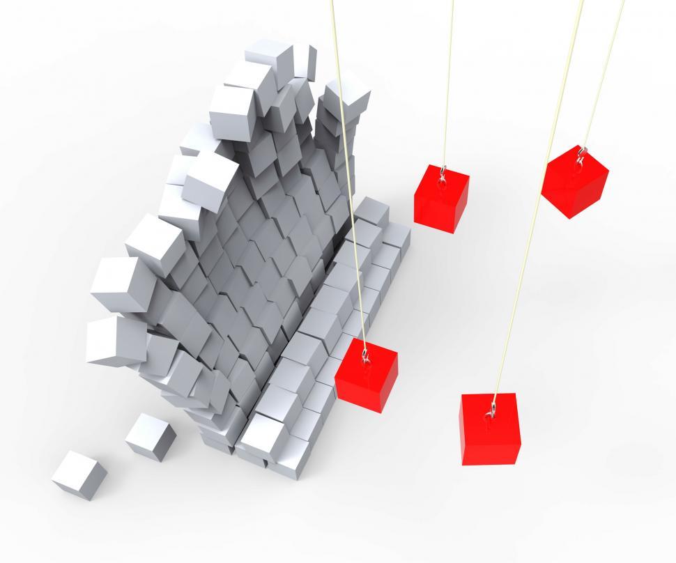 Free Stock Photo of Wall Demolition Showing Devastation And Destruction ...