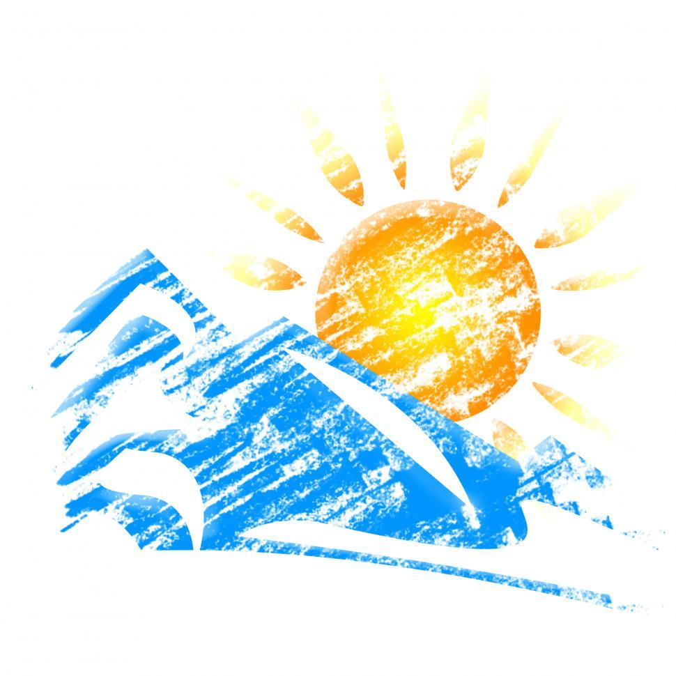 Free Stock Photo of Mountains And Sun Means Summit Scene And Sunshine ...