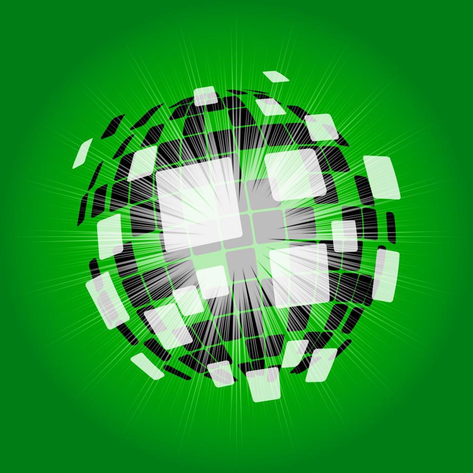 Free Stock Photo of Modern Disco Ball Background Shows Digital Art Or ...