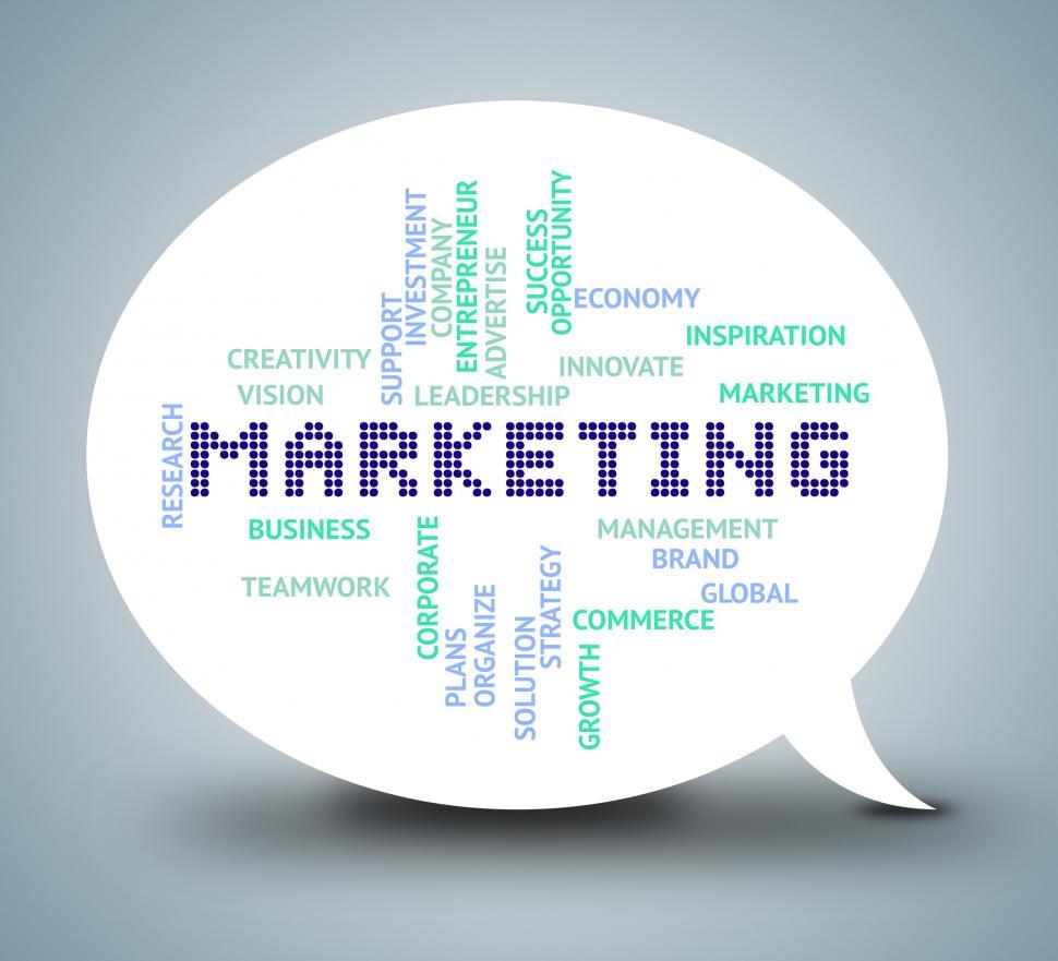 Free Stock Photo of Marketing Words Means Internet Promotions 3d ...