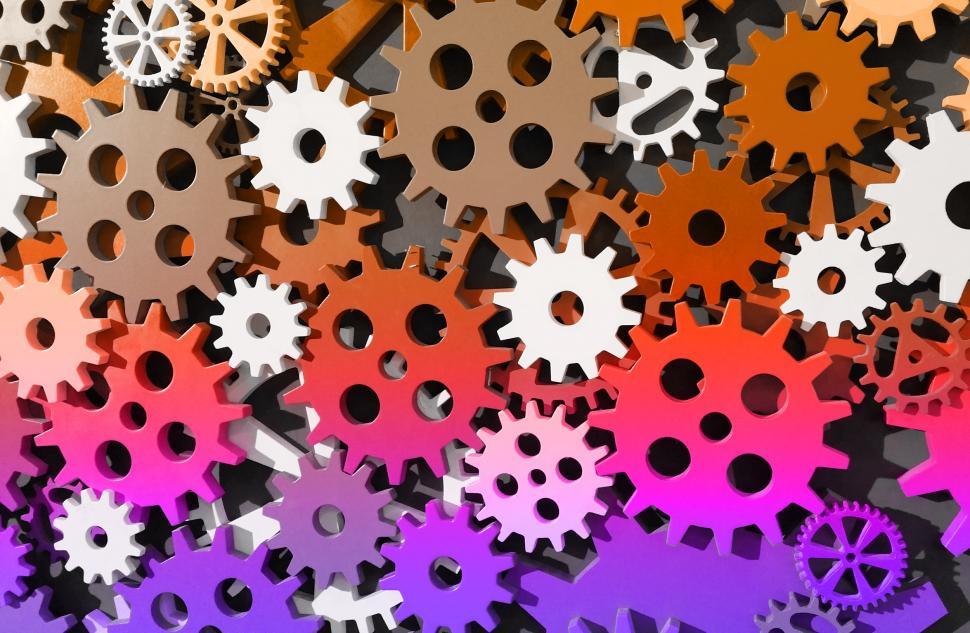 Free Stock Photo of Colorful Cogwheels | Download Free Images and Free ...
