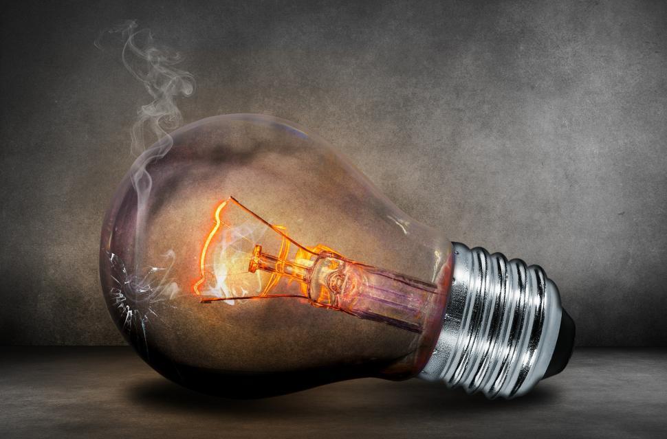 Free Stock Photo of Light Bulb Emitting Smoke | Download Free Images ...