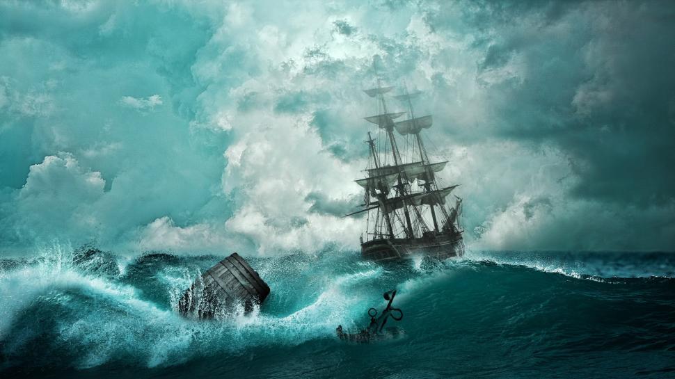 Free Stock Photo of Ship Sailing on the Open Sea | Download Free Images ...