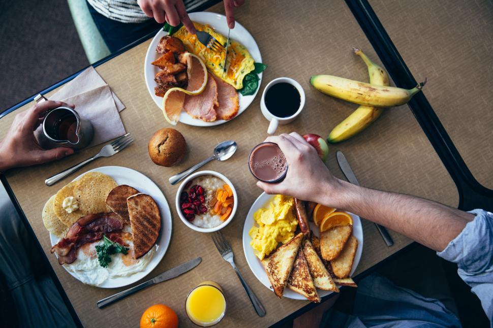 Free Stock Photo of Breakfast From Above | Download Free Images and ...