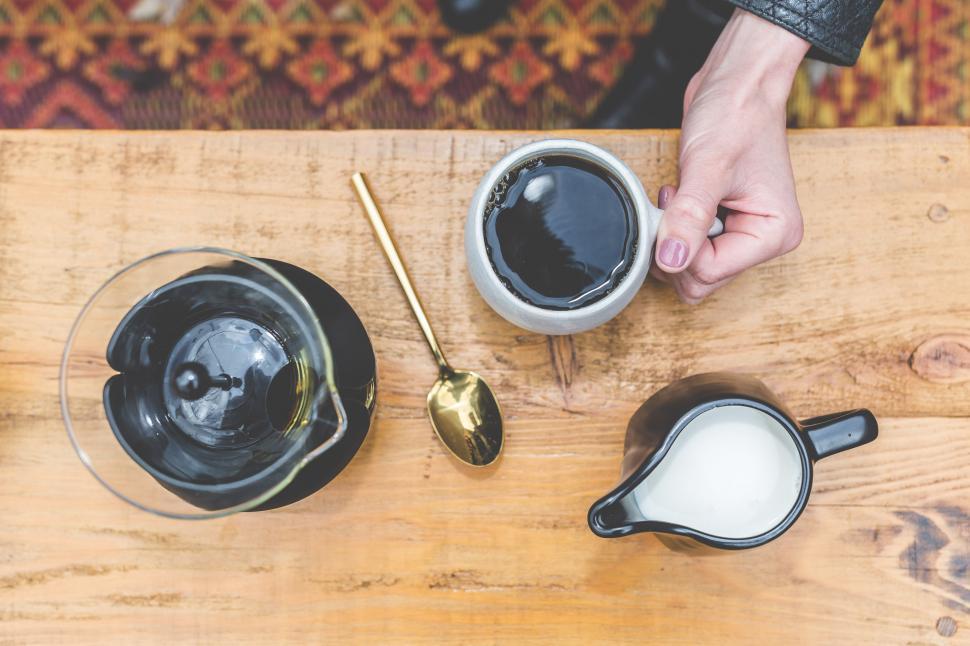 Free Stock Photo of Coffee From Above | Download Free Images and Free ...