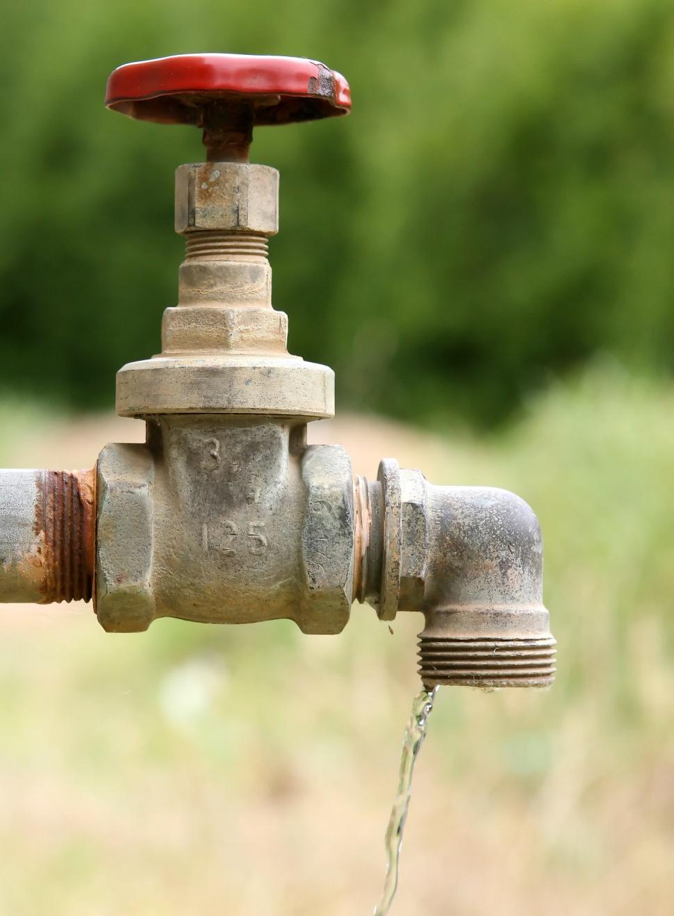 Free Stock Photo of Close-Up of Water Faucet With Red Handle | Download ...