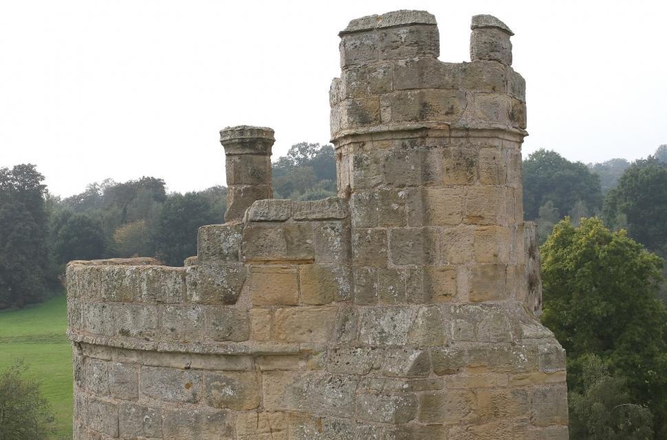 Free Stock Photo of Stone Castle With Clock on Side | Download Free ...