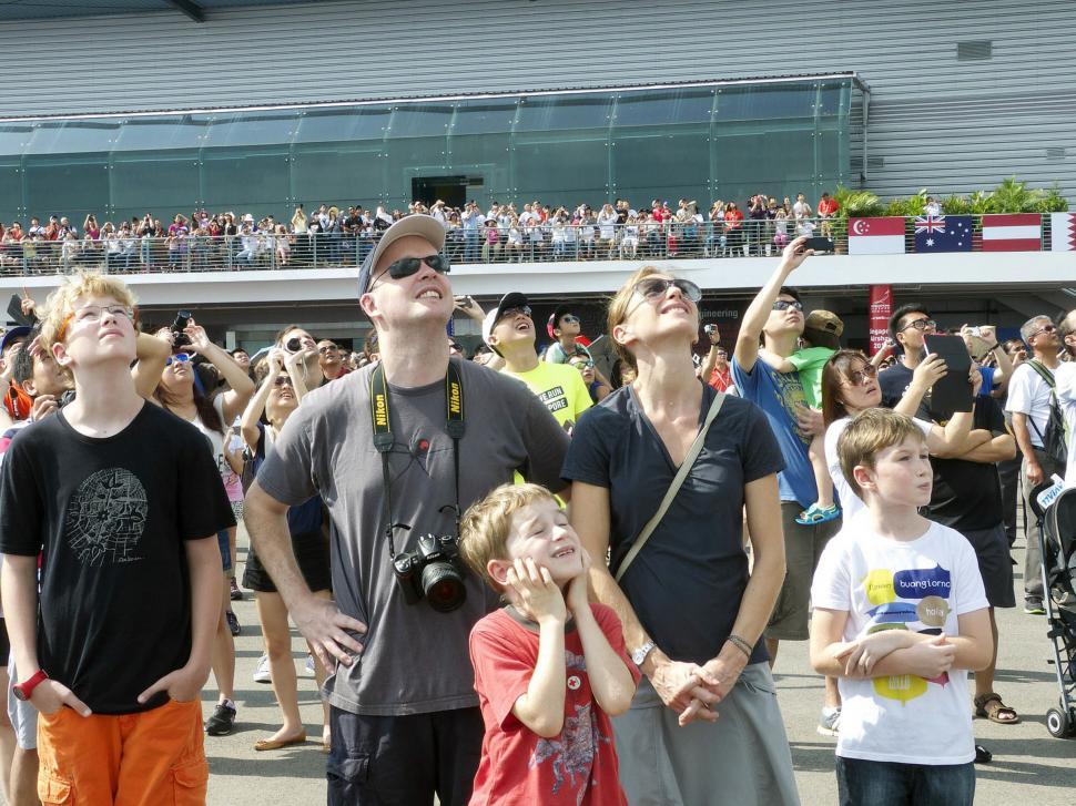 Free Stock Photo of Group of People Standing in Front of a Stadium ...
