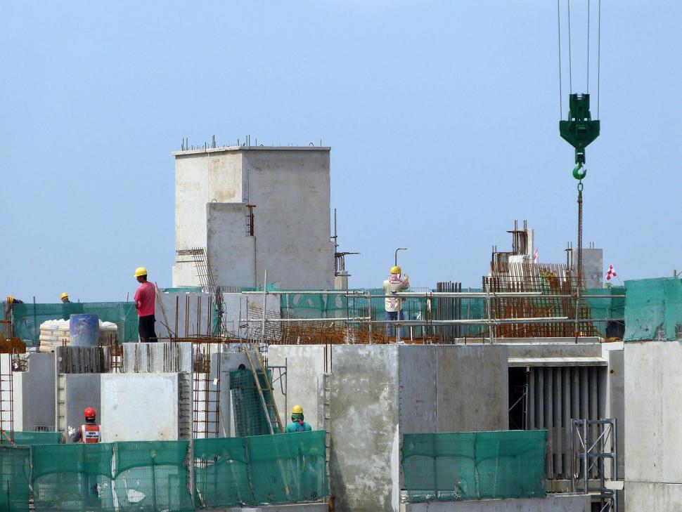 Free Stock Photo of Man Standing on Top of Building Under Construction ...