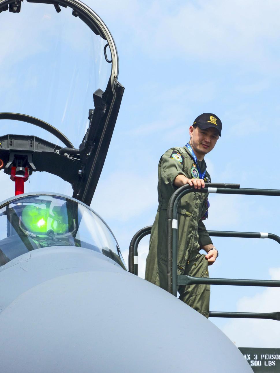 Free Stock Photo of Man Standing Next to Fighter Jet | Download Free ...