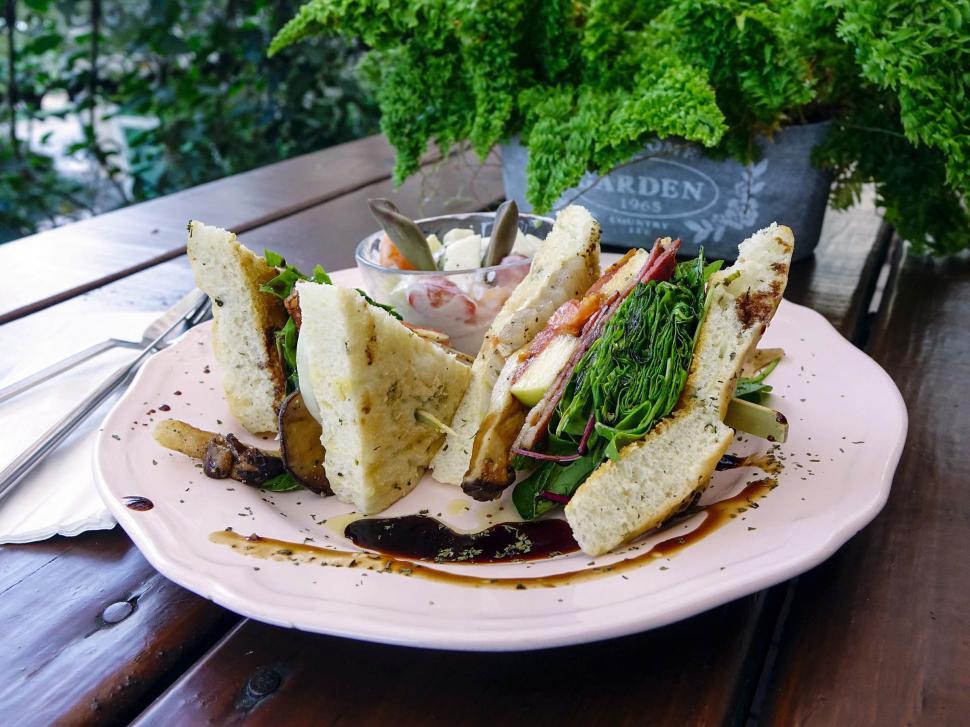 Free Stock Photo of Half Sandwich on White Plate | Download Free Images ...