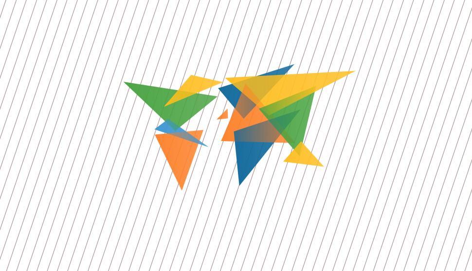 Free Stock Photo of Abstract Map - Continents as Triangles | Download ...