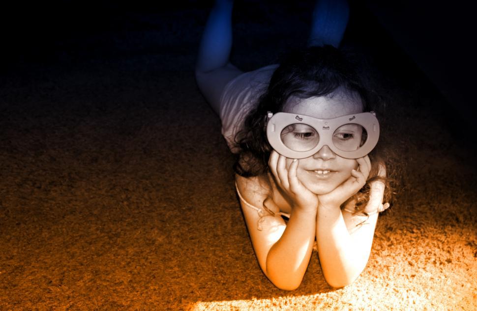 Free Stock Photo of Little Girl Having Fun Wearing a Mask | Download ...