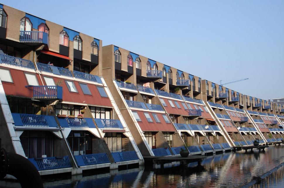 Free Stock Photo of Row of Buildings by Waterfront | Download Free ...