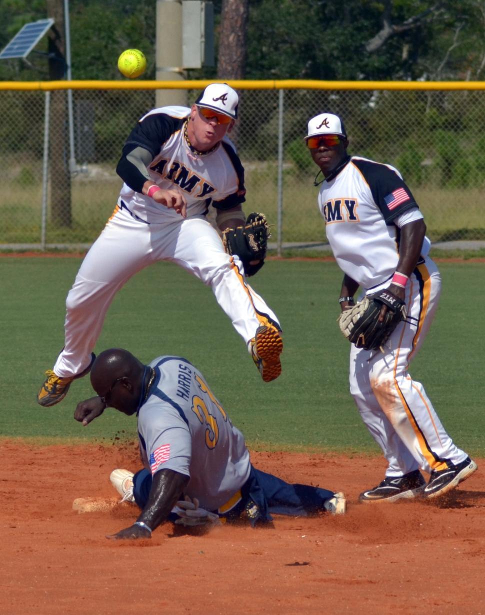 Free Stock Photo of Baseball Player Sliding Into Base During Game ...