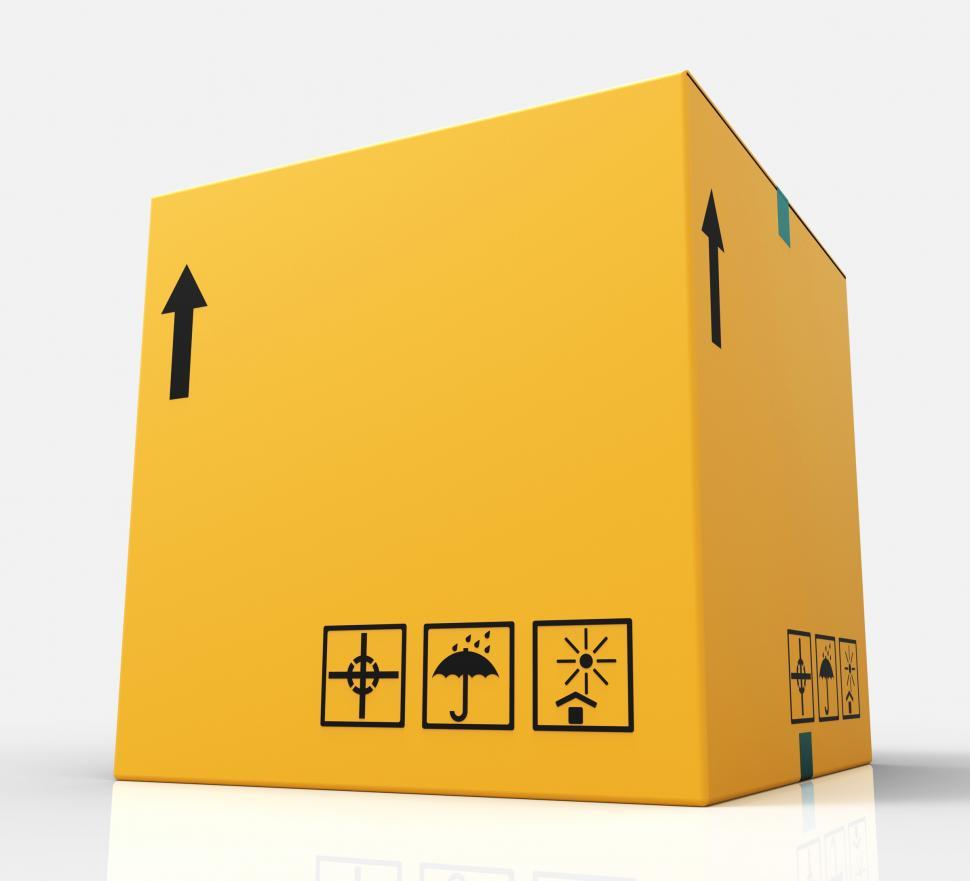 Free Stock Photo of Blank Delivery Box Shows Copyspace For Message ...