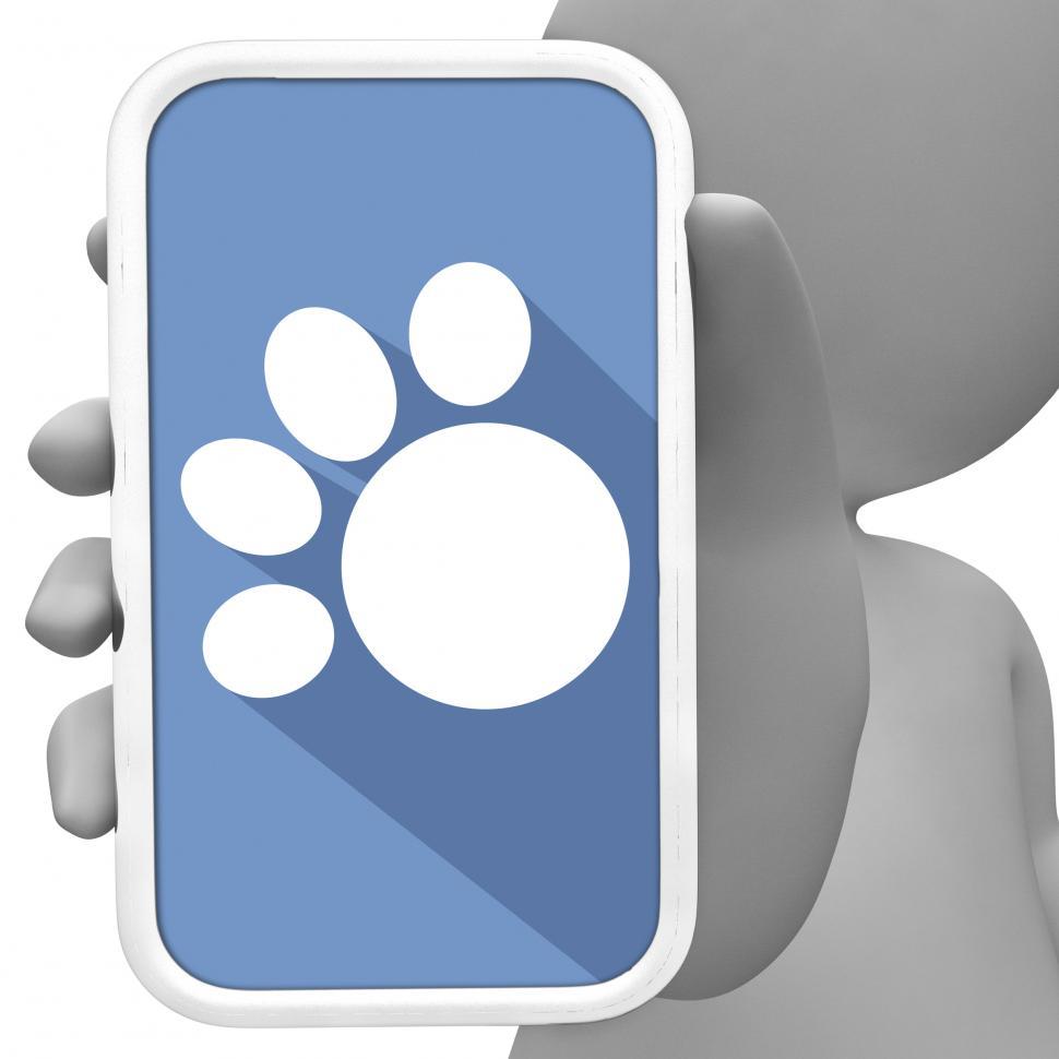 Free Stock Photo of Dog Paw Online Represents Dogs 3d Rendering ...