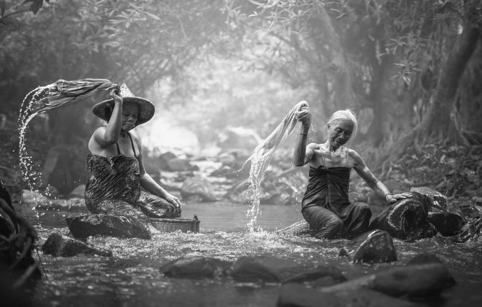 Free Stock Photo of Old Women Washing Clothes | Download Free Images ...