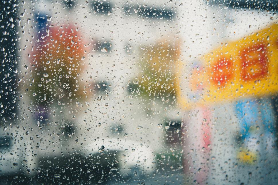Free Stock Photo of Street View Through Rain Covered Window | Download ...
