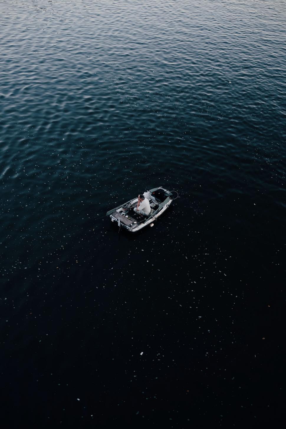 Free Stock Photo of Small Boat Floating on Large Body of Water ...