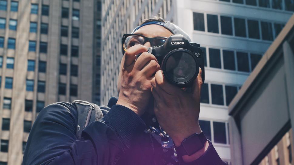 Free Stock Photo of Man Capturing Building With Camera | Download Free ...