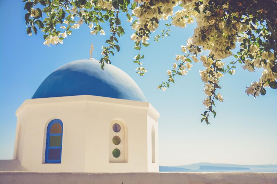 Free Stock Photo of White and Blue Building With Blue Dome | Download ...