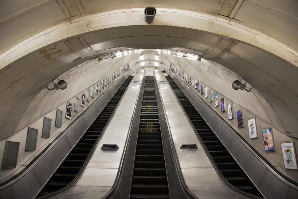 Free Stock Photo of Signs on Escalator in Subway Station | Download ...
