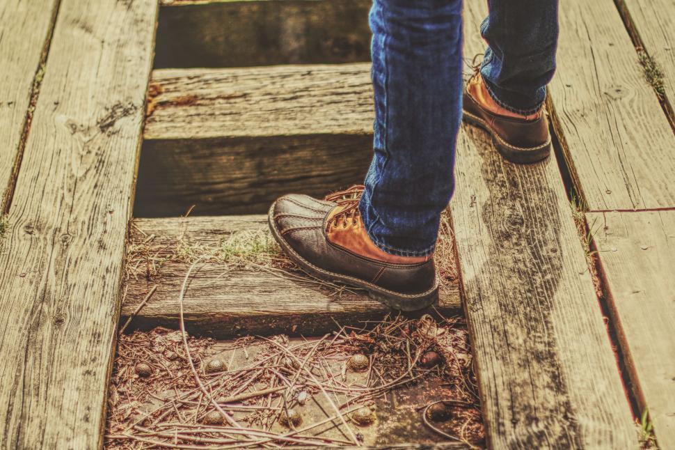 Free Stock Photo of Person Standing on a Wooden Platform | Download ...