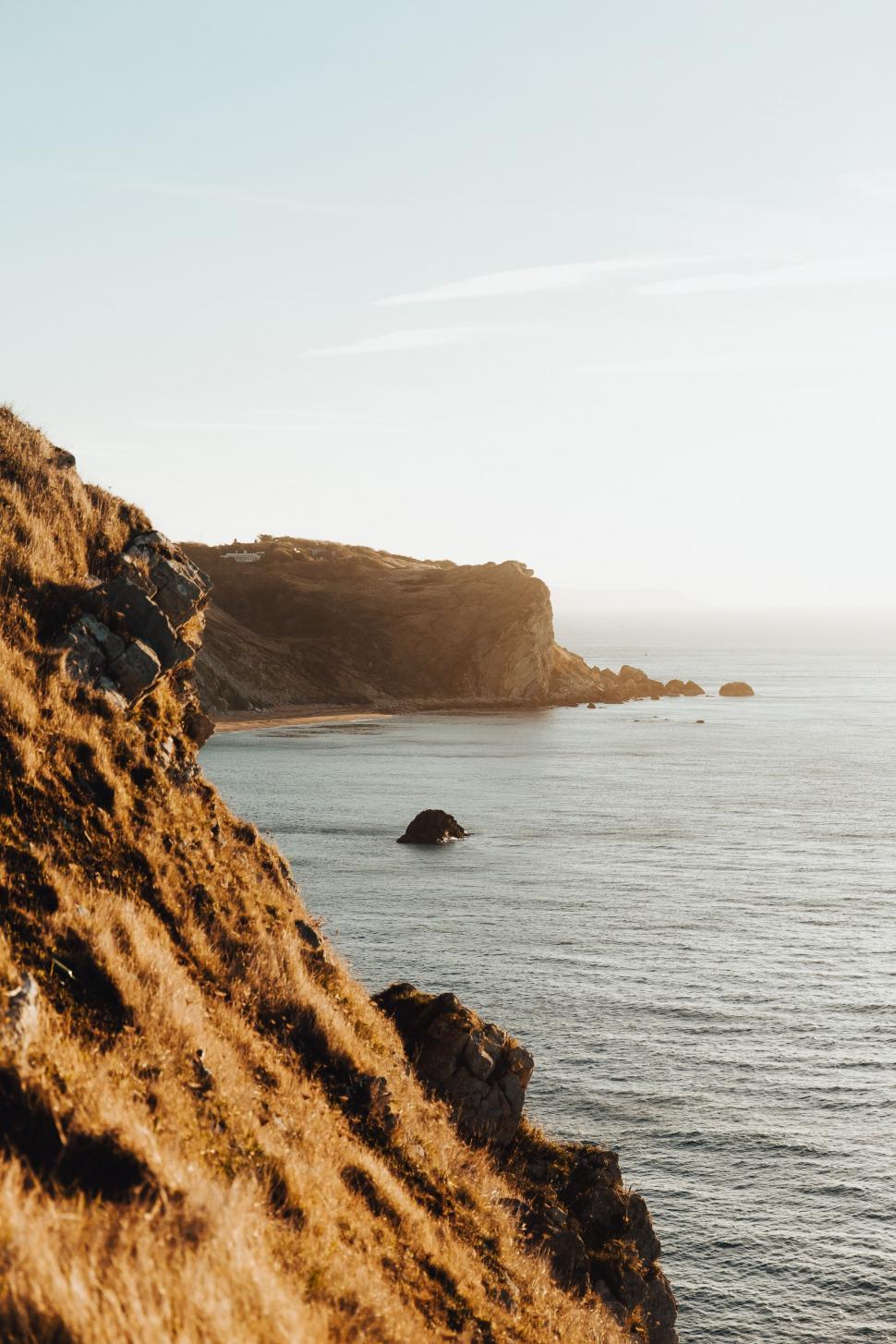 Free Stock Photo of shore sea coast ocean water beach rock cliff ...