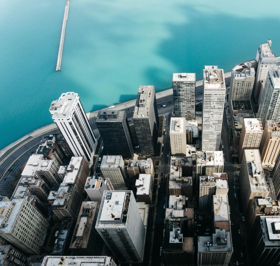 Free Stock Photo of Aerial View of a City With Tall Buildings ...
