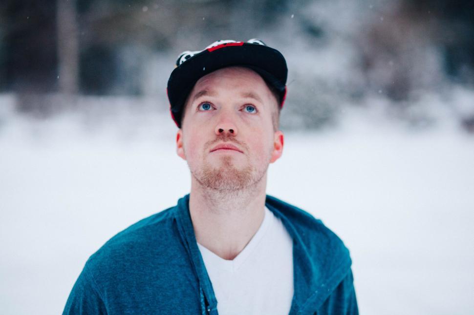 Free Stock Photo of Man With Hat Standing in Snow | Download Free ...