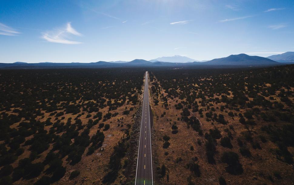 Free Stock Photo of Aerial View of Desert Road | Download Free Images ...