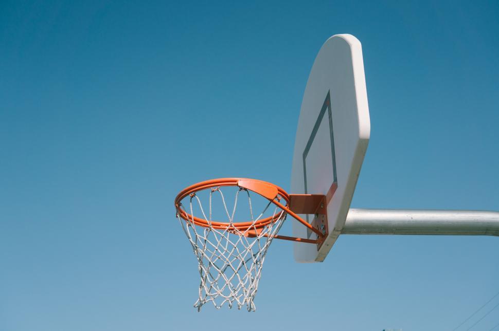 Free Stock Photo of Basketball Passing Through Basketball Hoop ...