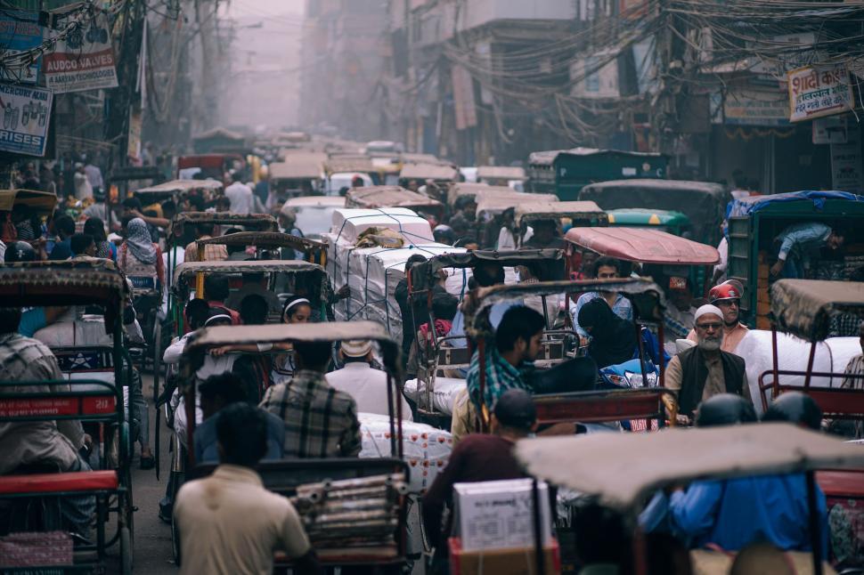 Free Stock Photo of Bustling City Street Filled With Traffic | Download ...