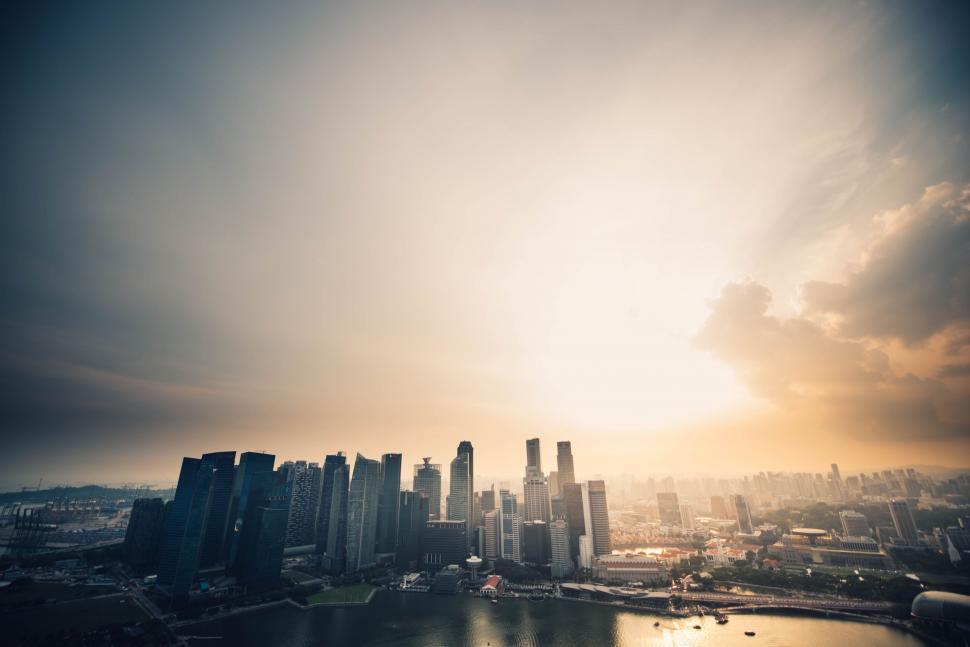 Free Stock Photo of A View of a City From a Plane Window | Download ...